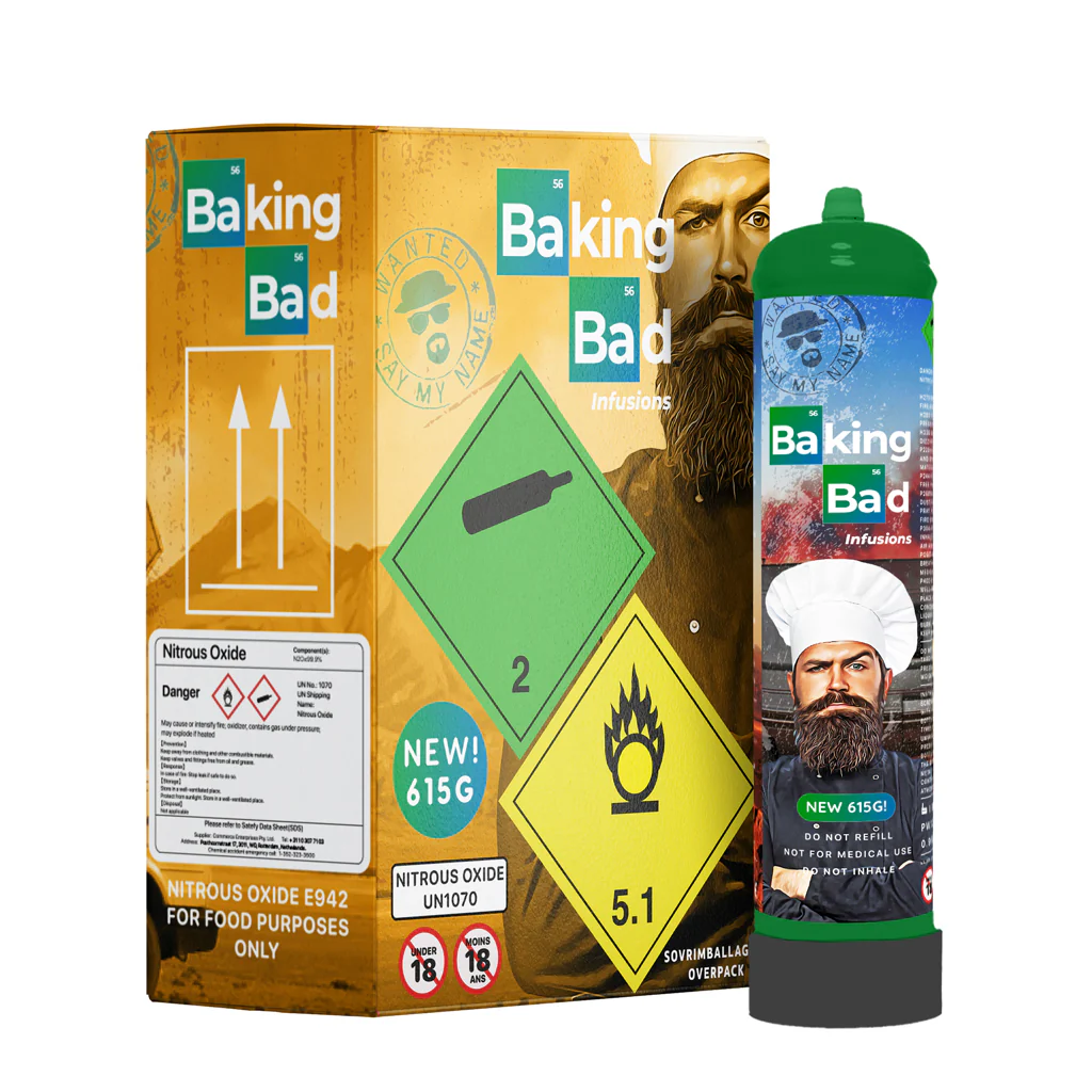 Baking Bad 615g N₂O Cream Charger Canister | QuickWhipChargers USA